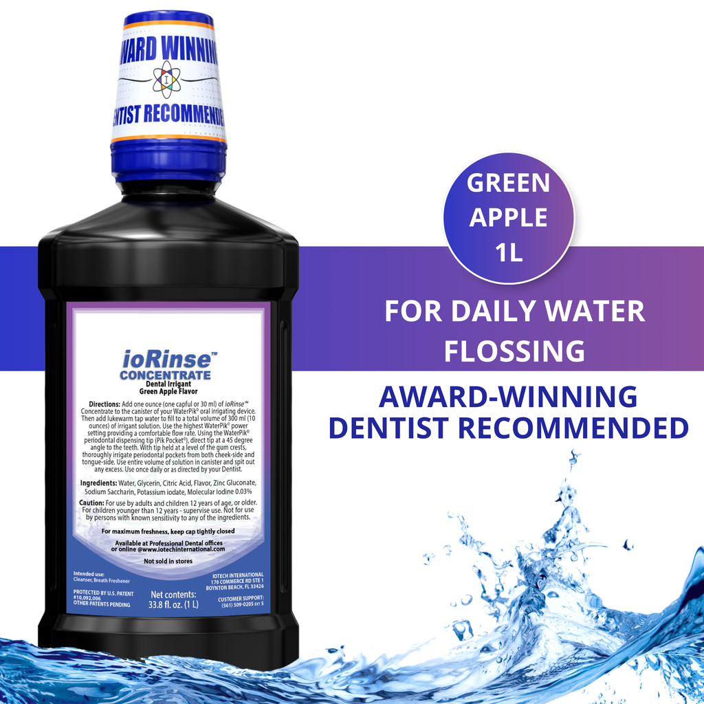 ioRinse™ Professional Concentrate Green Apple - 1 L - Case of 12
